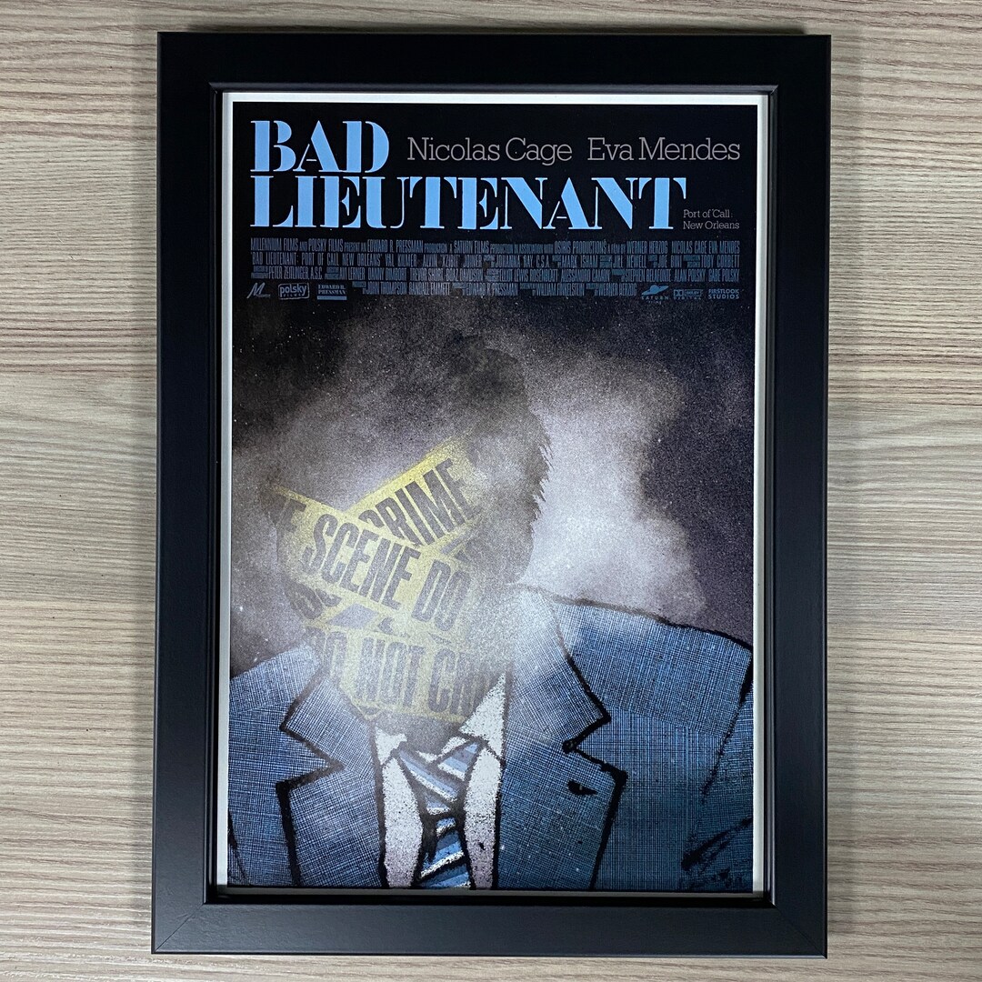 Bad Lieutenant Framed Movie Poster Art: Nicolas Cage, Eva Mendes - Etsy