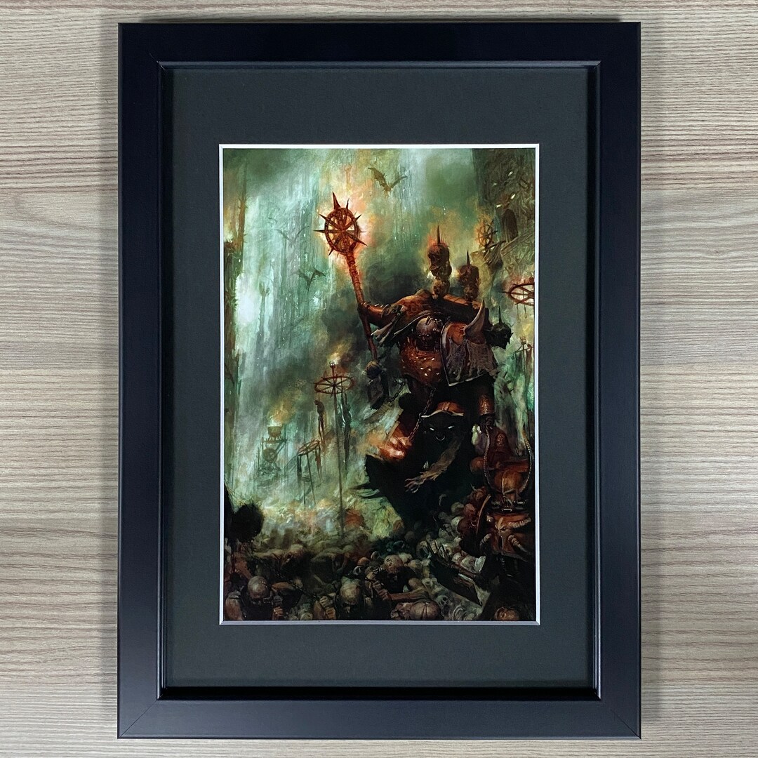 Zardu Layak Framed Art Chaos Space Marines Word Bearers Horus Heresy ...
