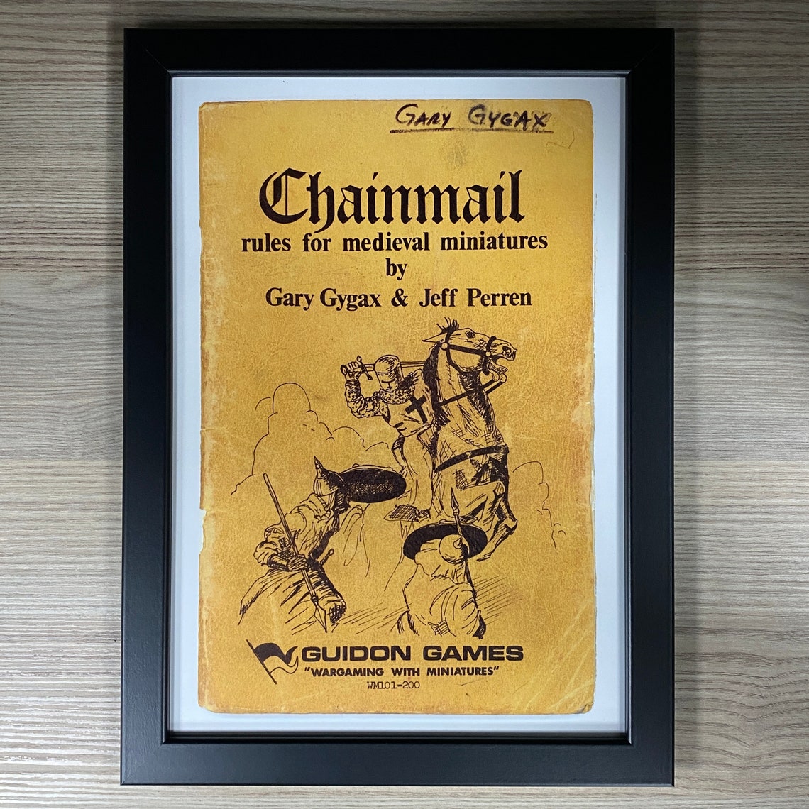 Chainmail Framed Art Dungeons And Dragons Gary Gygax Jeff | Etsy