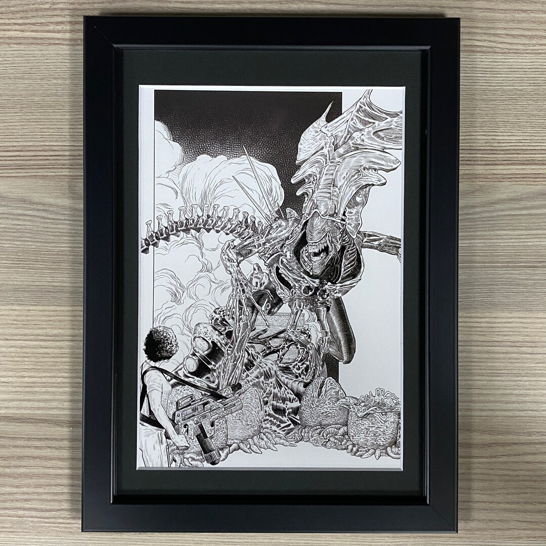 Aliens Framed Movie Queen Poster Art Ellen Ripley James Cameron ...