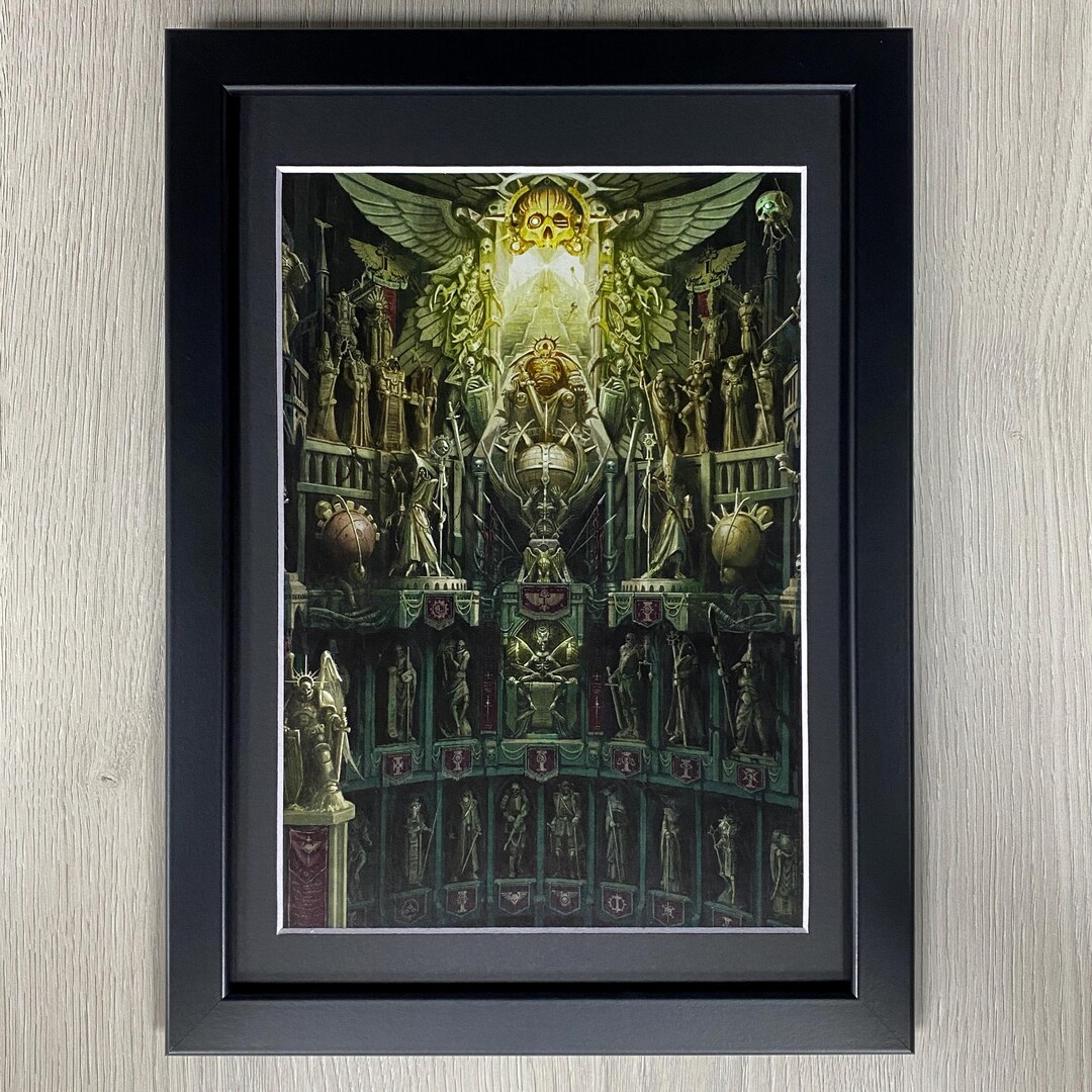 Framed Emperor's Golden Throne Room. Warhammer 40,000 40K. - Etsy