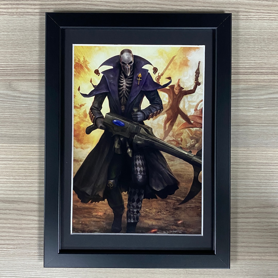 Arlequín Muerte Bufón Arte Enmarcado Eldar Aeldari Solitario Juegos ...
