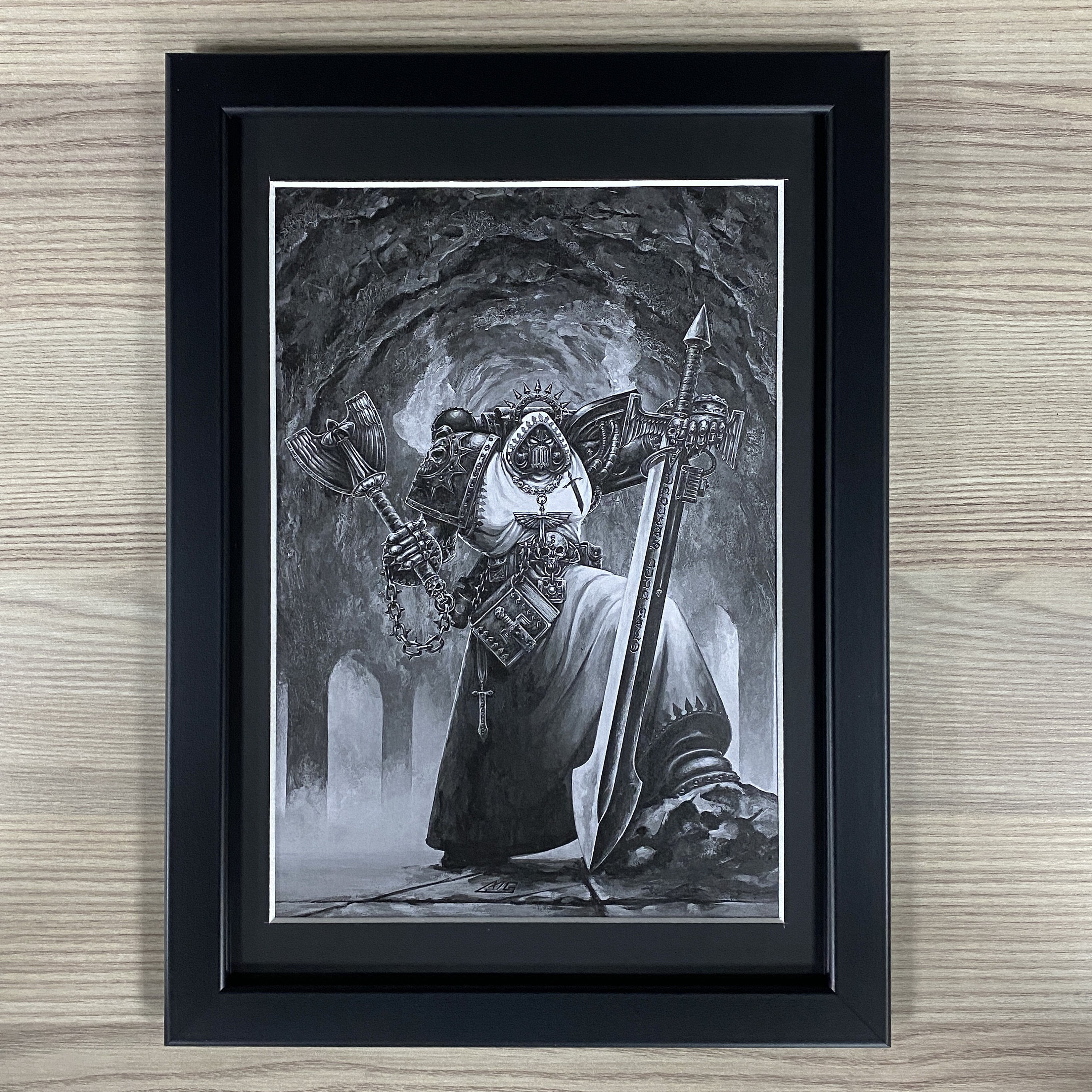 Dark Angels Asmodai Interrogator Chaplain Framed Art Games - Etsy UK