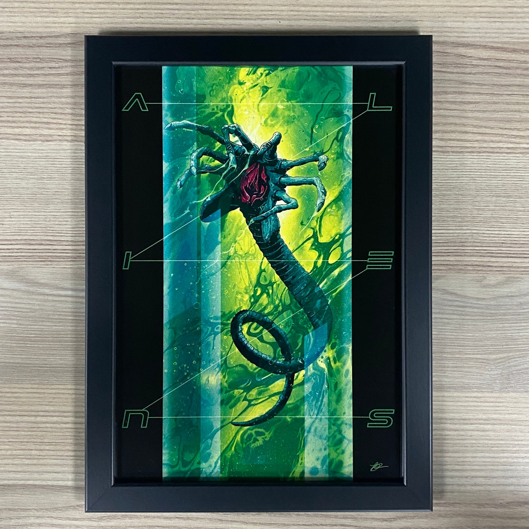 Aliens Framed Movie Poster Art Ellen Ripley James Cameron Xenomorph ...