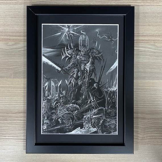 Tzeentch Lord Framed Art Mounted Disc Realm Of Chaos Lost And | Etsy