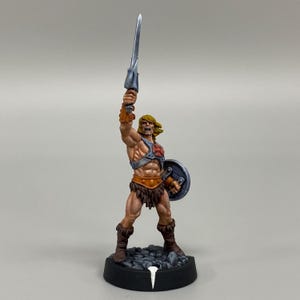 Painted He-man Miniature and Game Cards for Masters of the Universe ...