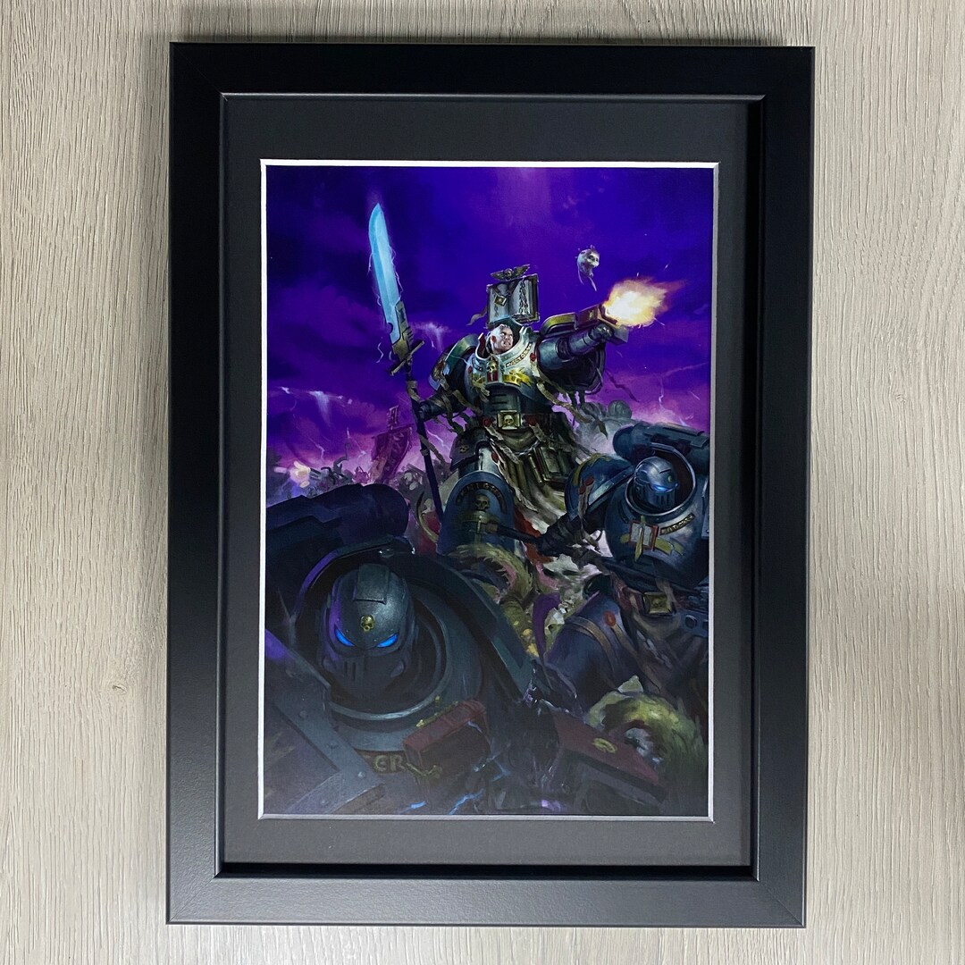 Grey Knights Framed Art Codex Cover Space Marines Adeptus Astartes ...