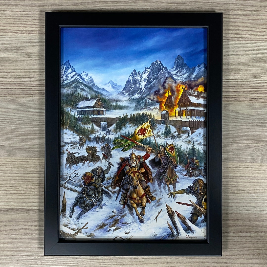 The Rjurik Highlands Framed Art. Dungeons and Dragons, Birthright, Gary ...