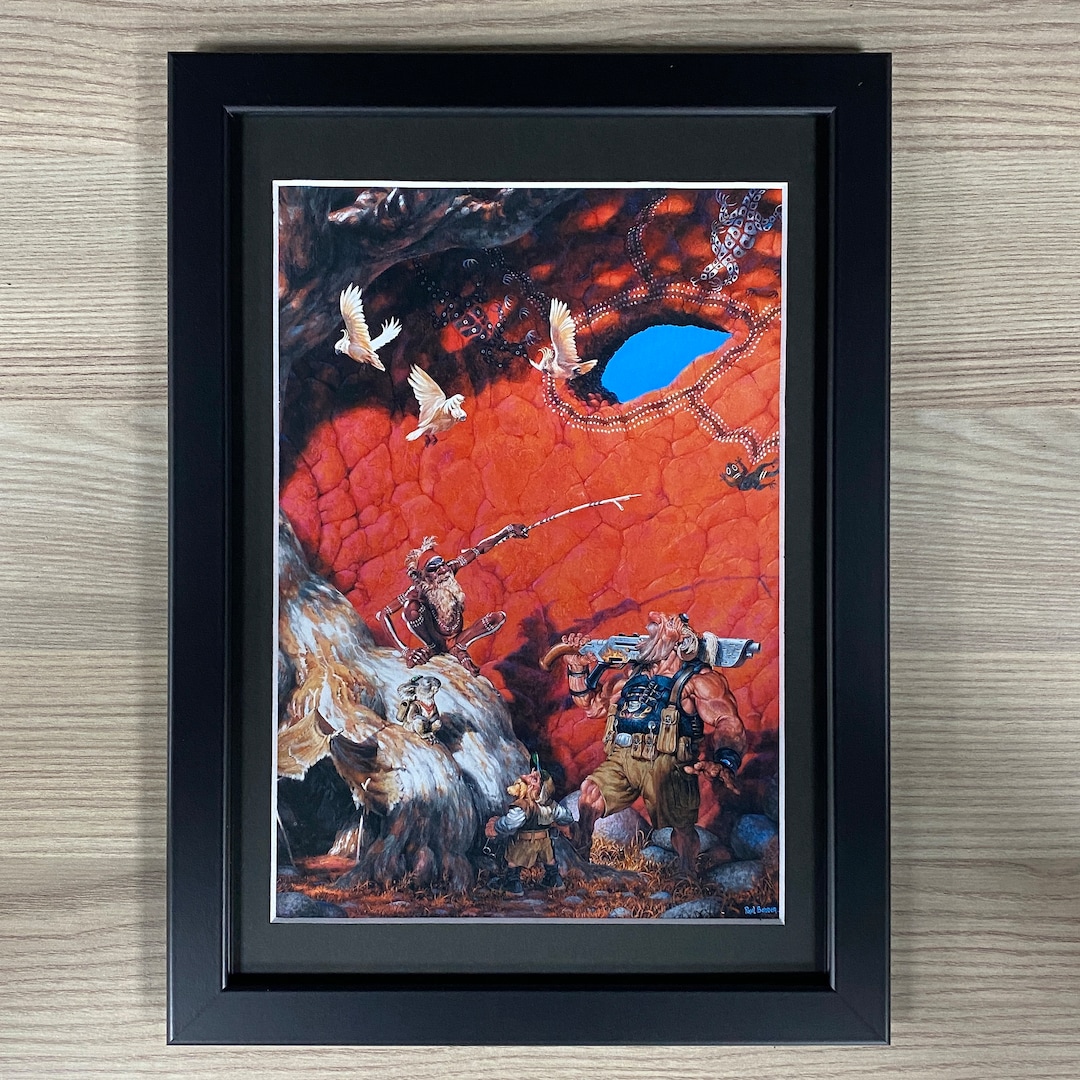 Paul Bonner Framed Art Pulp Sci-fi Fantasy Classic Shadowrun Awakened ...