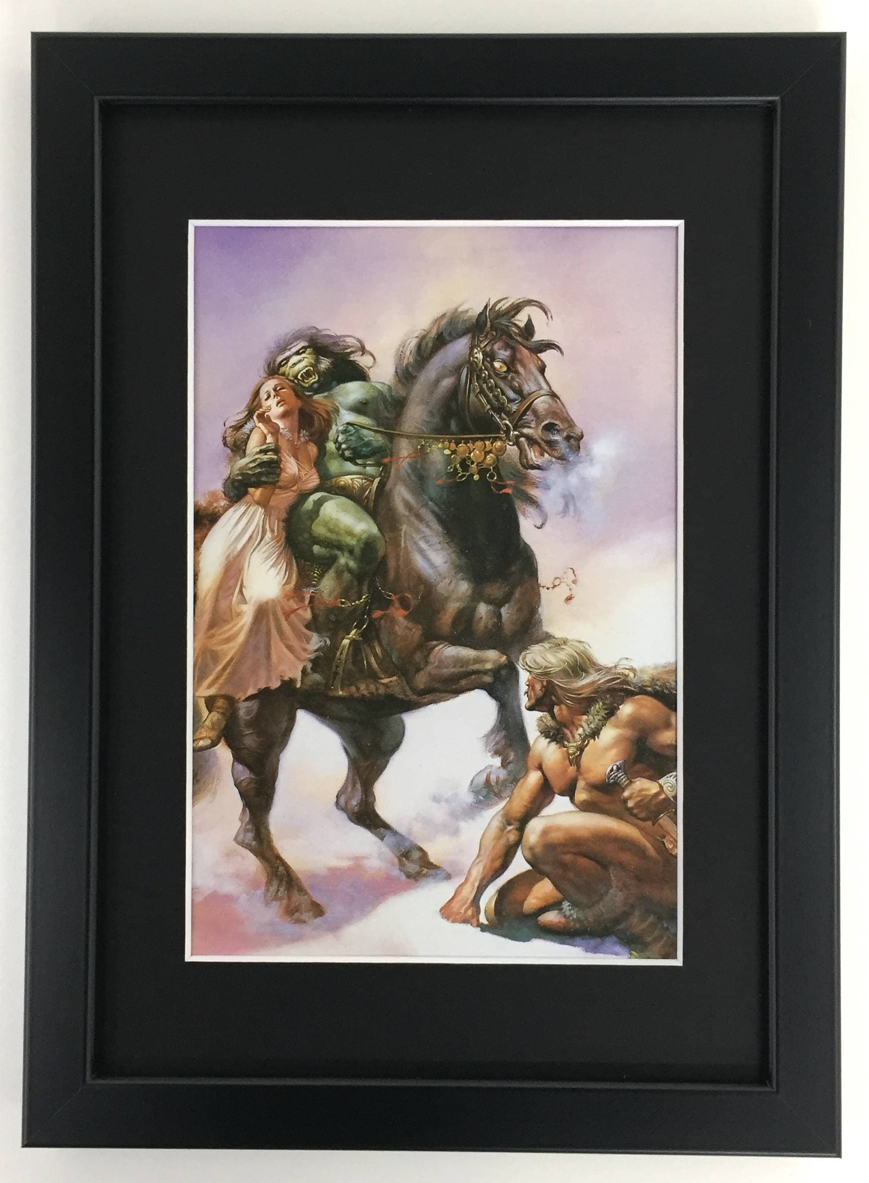 Boris Vallejo Framed Art Pulp Sci-Fi Fantasy Classic Barbarian | Etsy