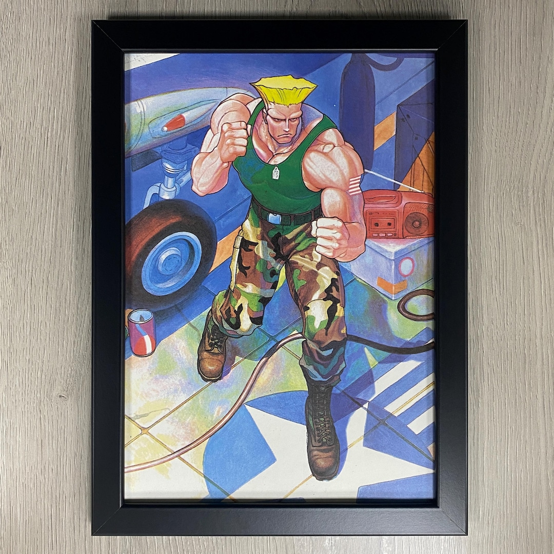 Framed Guile Poster. Street Fighter II Special Champion Edition, SFII ...