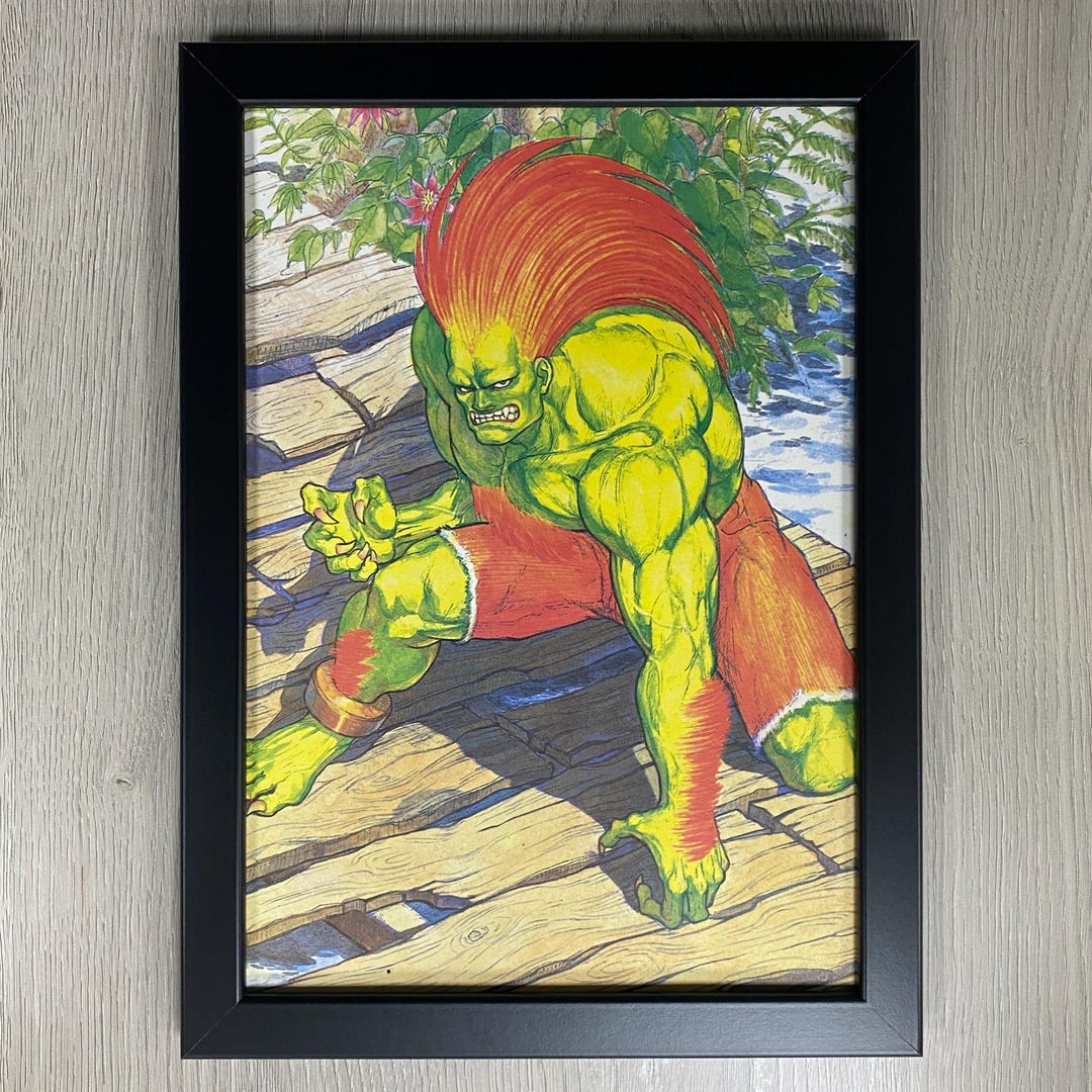 Framed Blanka Poster. Street Fighter II Special Champion Edition, SFII ...