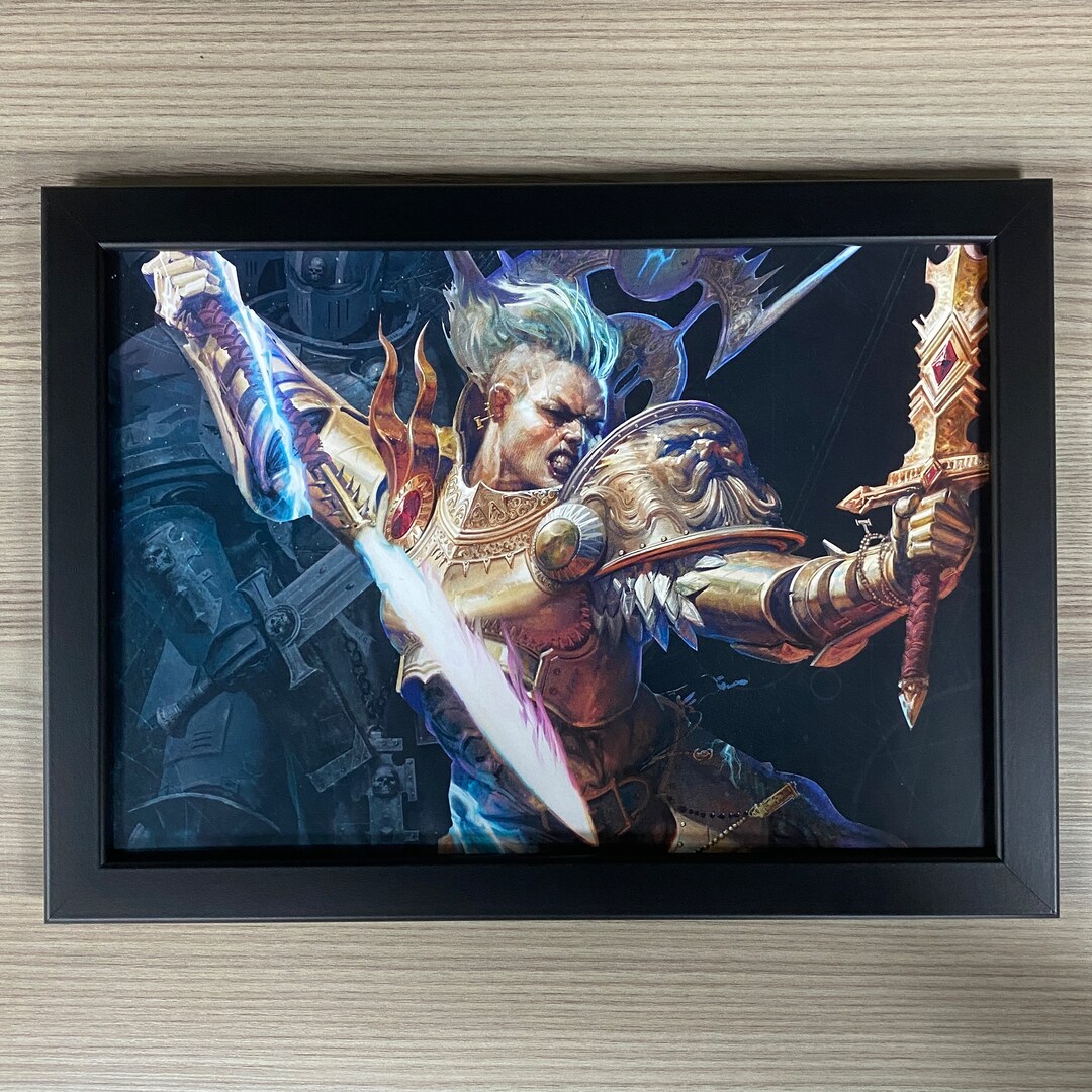Stormcast Eternals Framed Art Yndrasta the Celestial Spear - Etsy