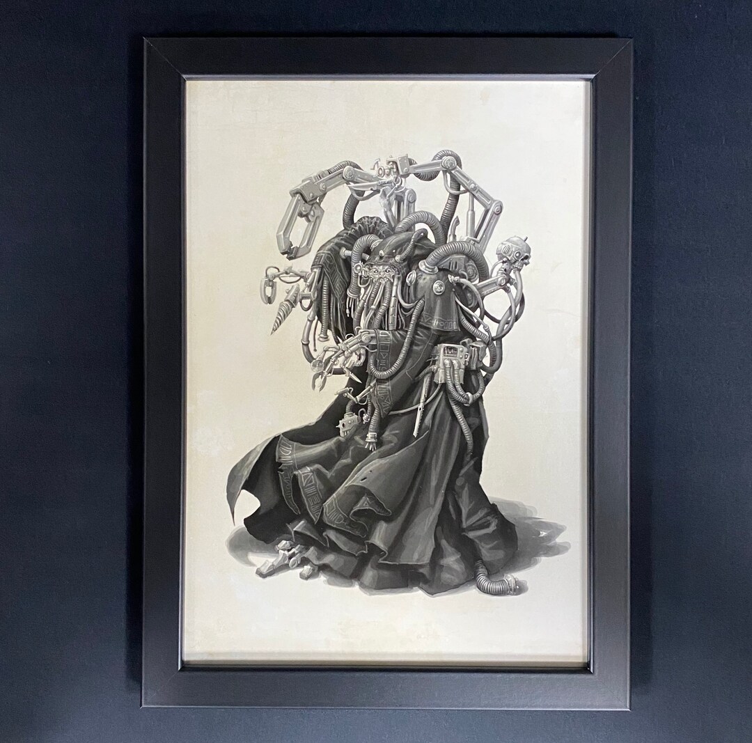 Magos Vathek Framed Art Dark Heresy Tech-priest Adeptus Mechanicum ...