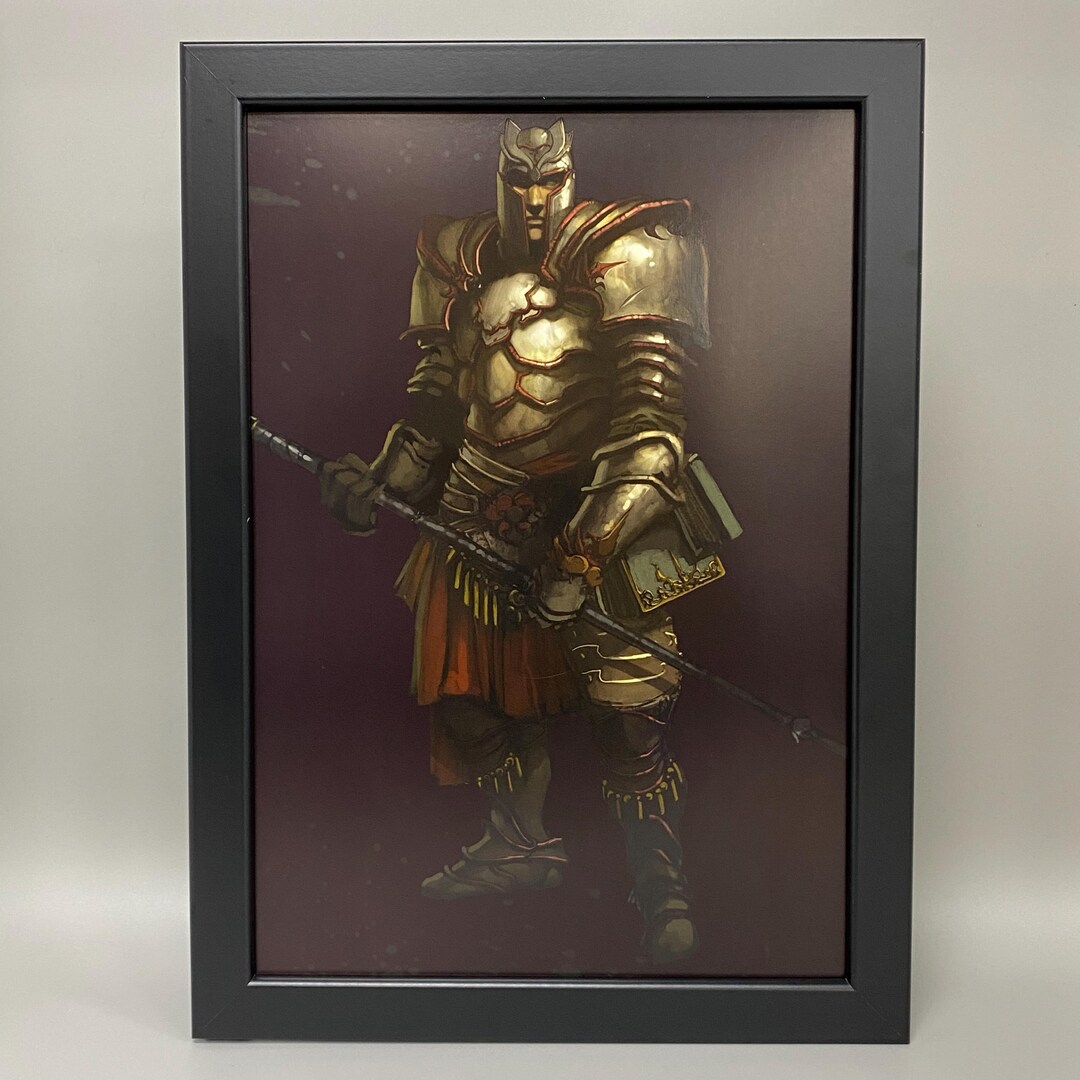Diablo III Templar Framed Art by Josh Tallman. Blizzard Entertainment ...