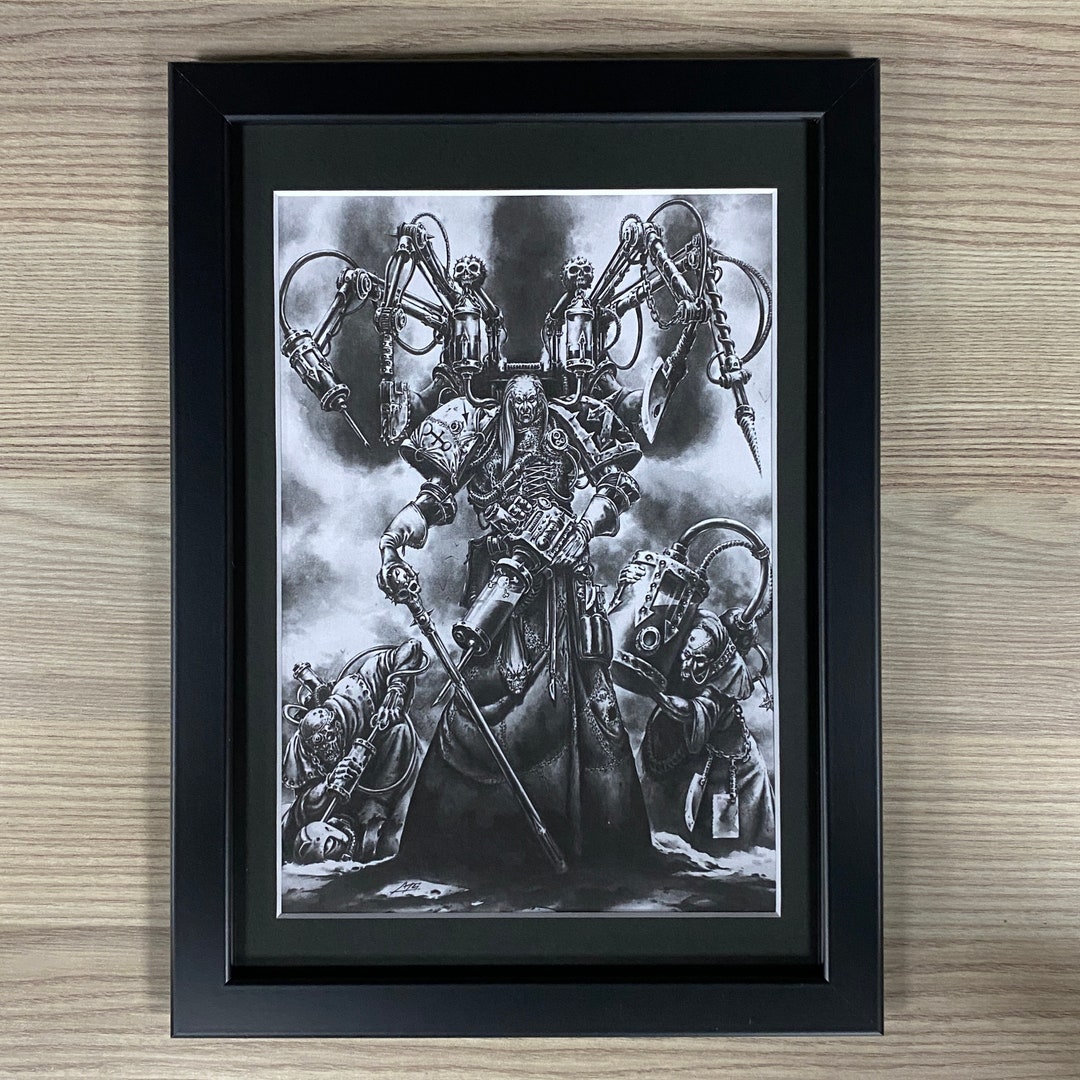 Fabius Bile Framed Art Mark Gibbons Realm of Chaos Space Marines Horus Heresy Emperor's Children ...