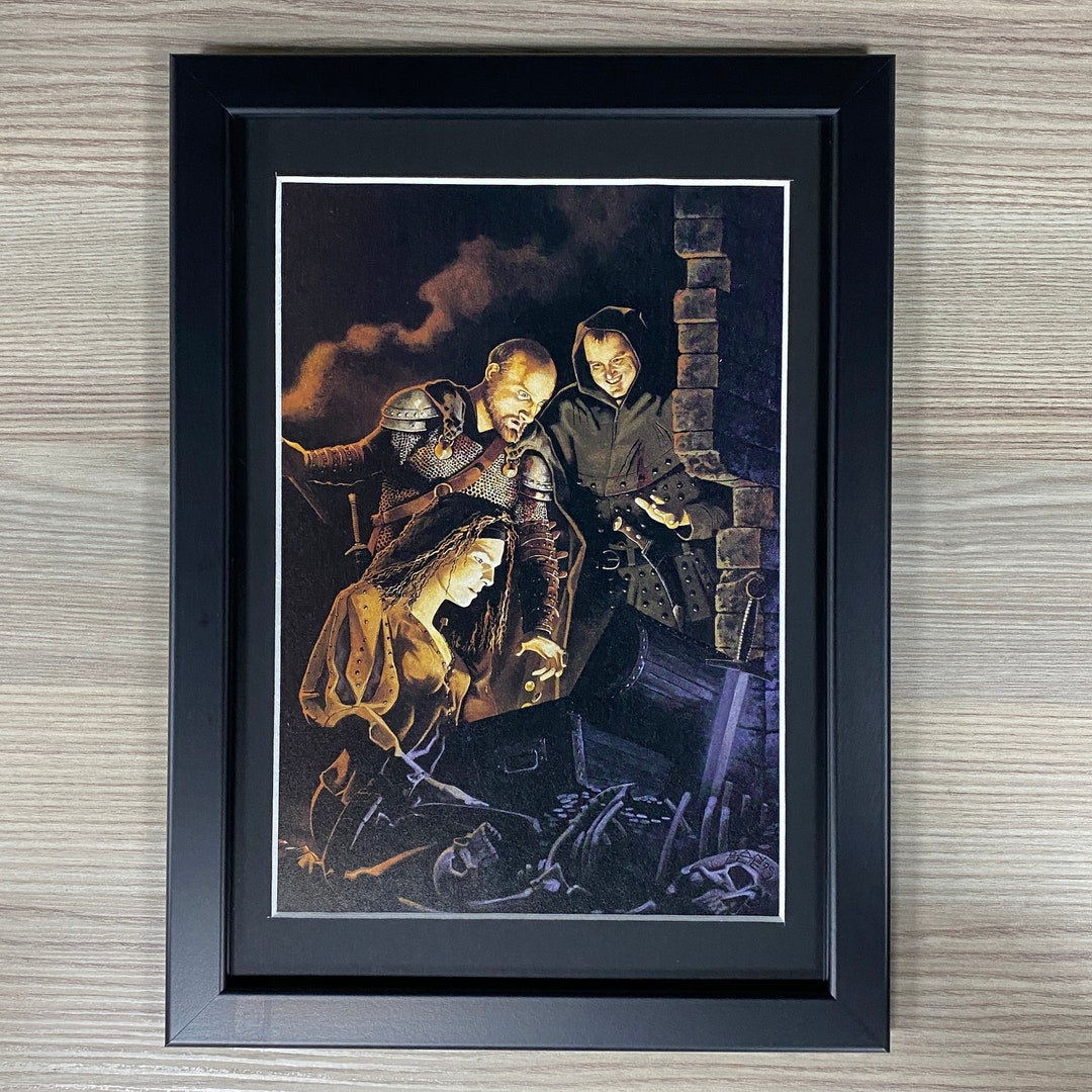 Dungeons and Dragons Framed Art Den of Thieves Adventurers Gary Gygax D ...