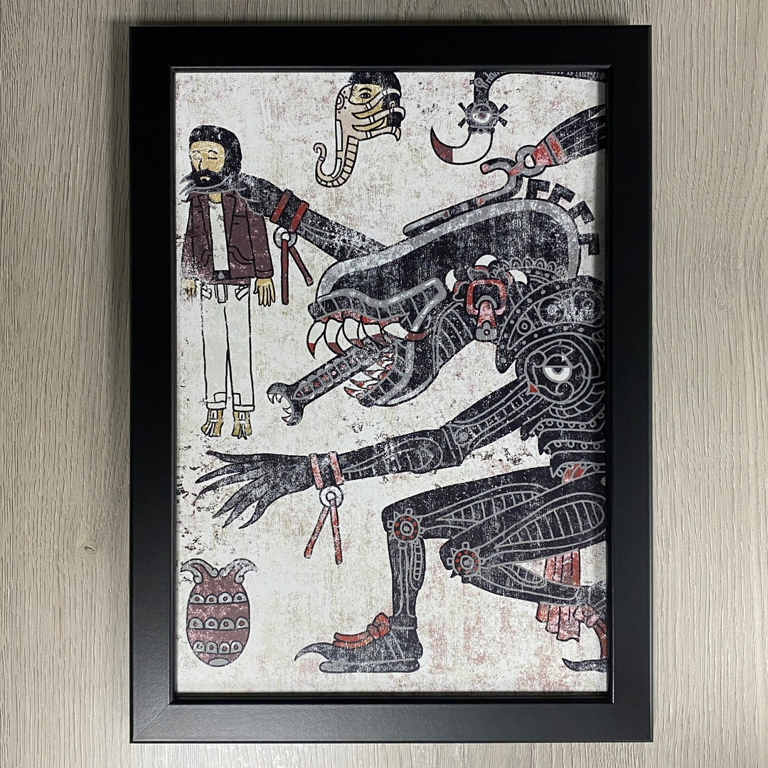 Framed Alien, Movie Art. 1979 Science Fiction Horror Film, Starring ...