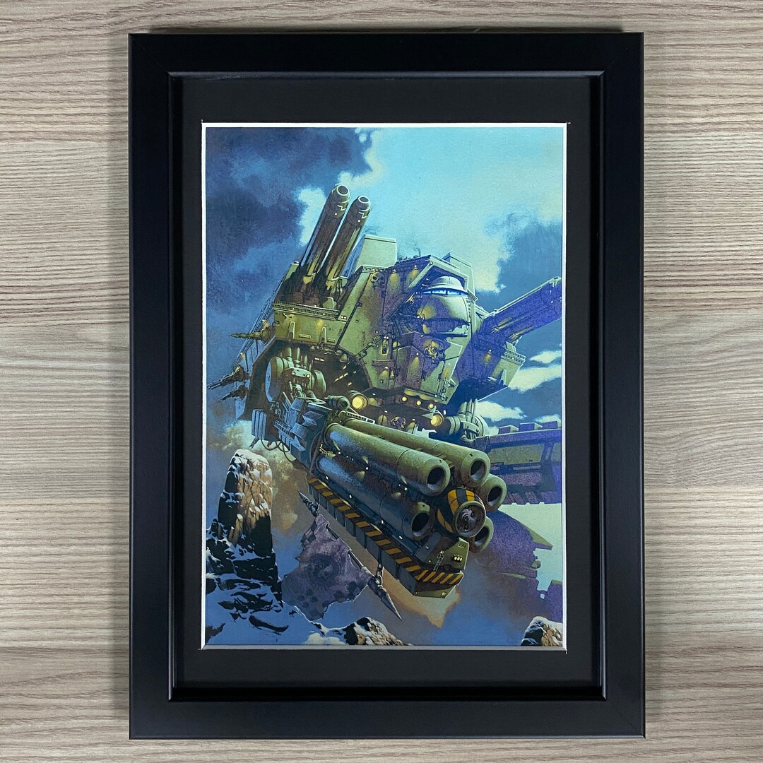 Imperius Dictatio Titan Framed Art Adeptus Titanicus Kev Walker Epic ...