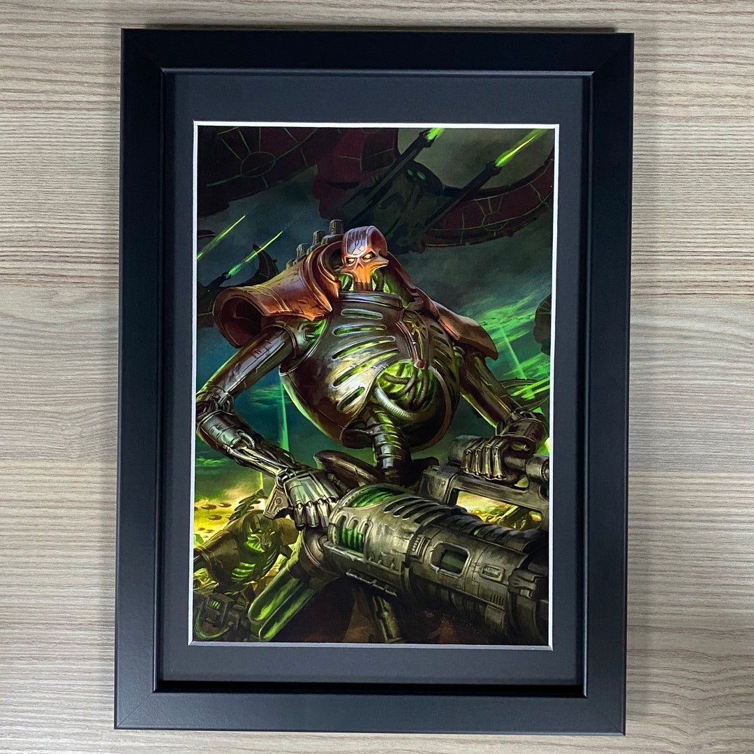 Necrons Framed Art Necron Warrior Necron Games Workshop Warhammer ...
