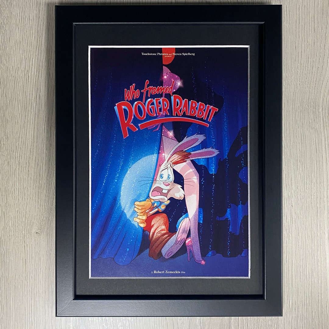 Framed Who Framed Roger Rabbit Movie Art. 1988 Comedy Film, Starring ...