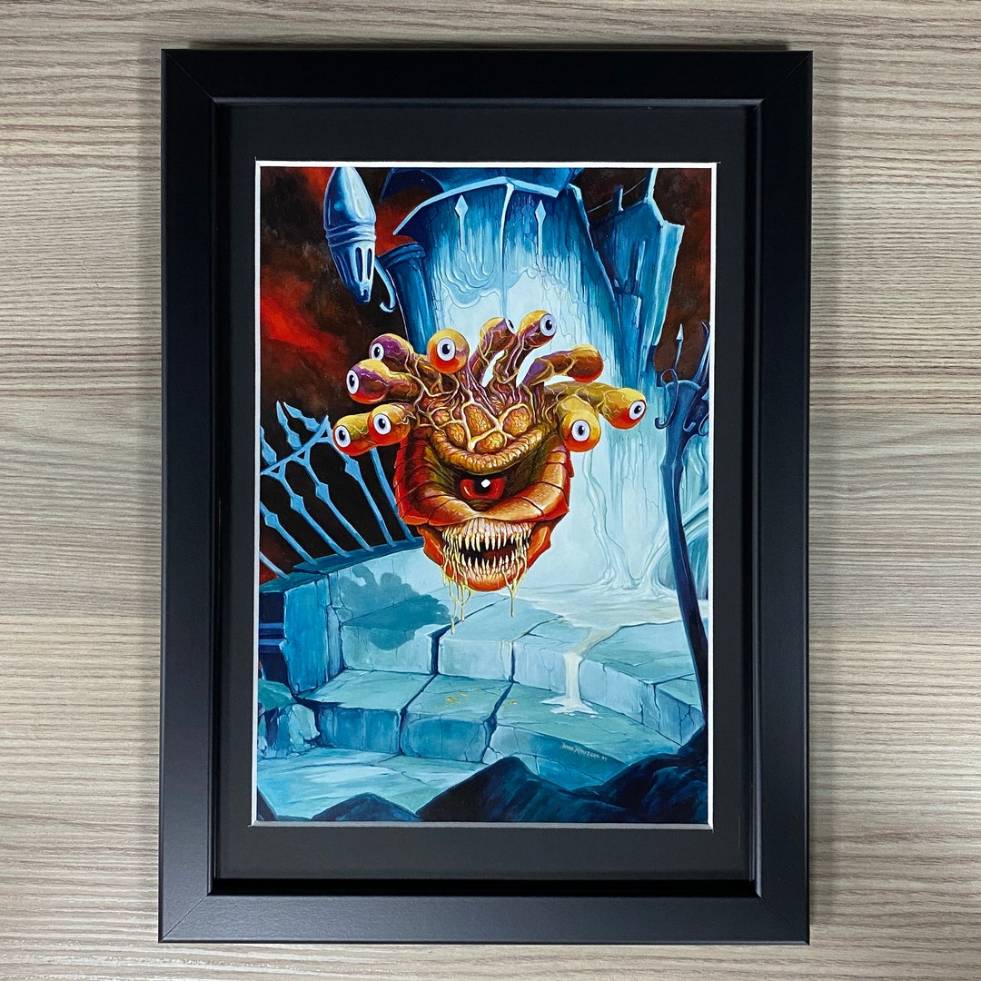 Buy Beholder Framed Art Dungeons and Dragons Gary Gygax D&D TSR RPG ...
