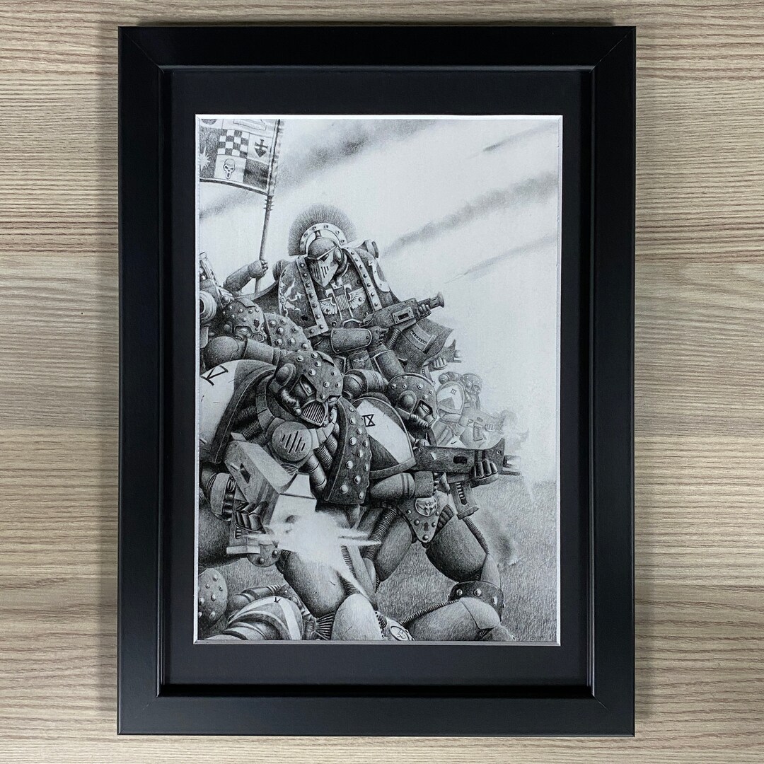 Ultramarin Gerahmte Kunst Adrian Smith Rogue Trader Space Marines ...