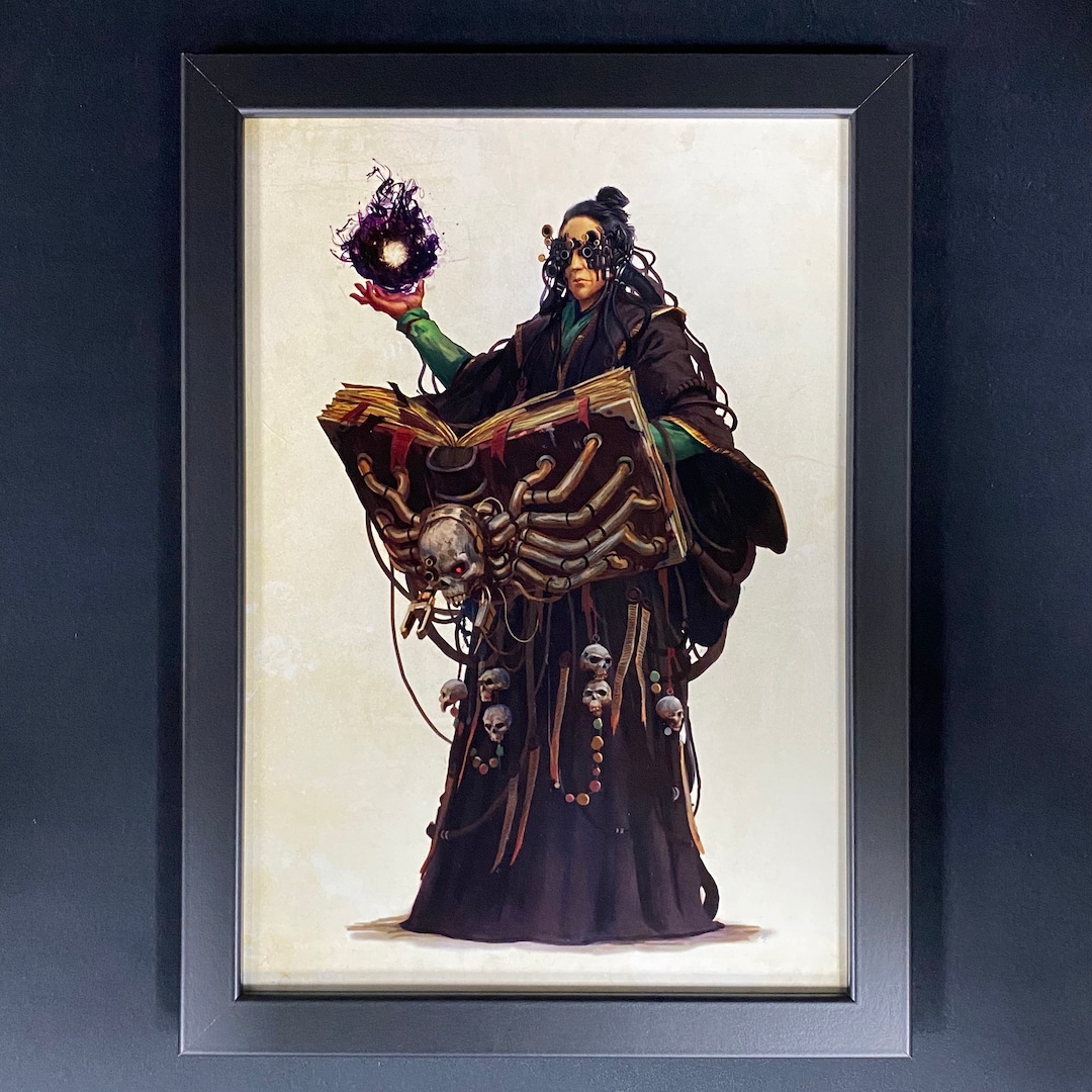 Tech-adept Psyker Framed Art Dark Heresy Sage Imperial Ordo Malleus ...