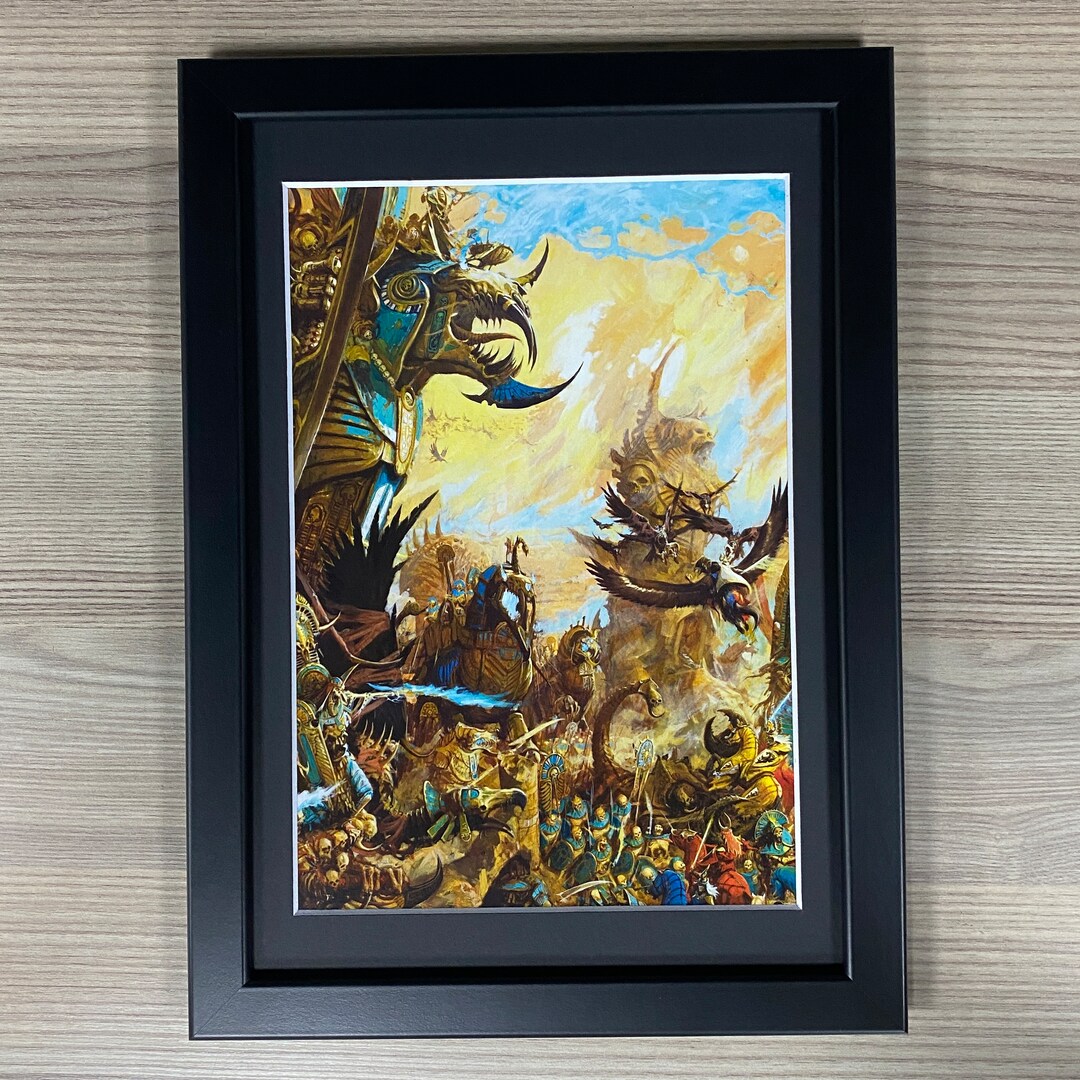 Tomb Kings Framed Art Undead Tomb Guard Necrosphinx Warsphinx Skeletons ...