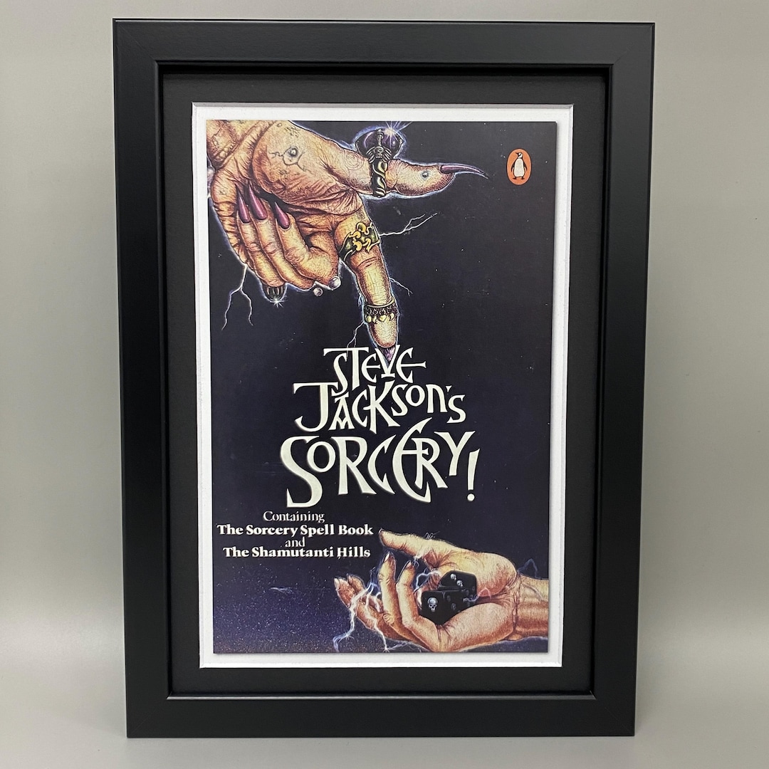 Steve Jacksons Sorcery, Fighting Fantasy Framed Book Cover Art. Steve ...