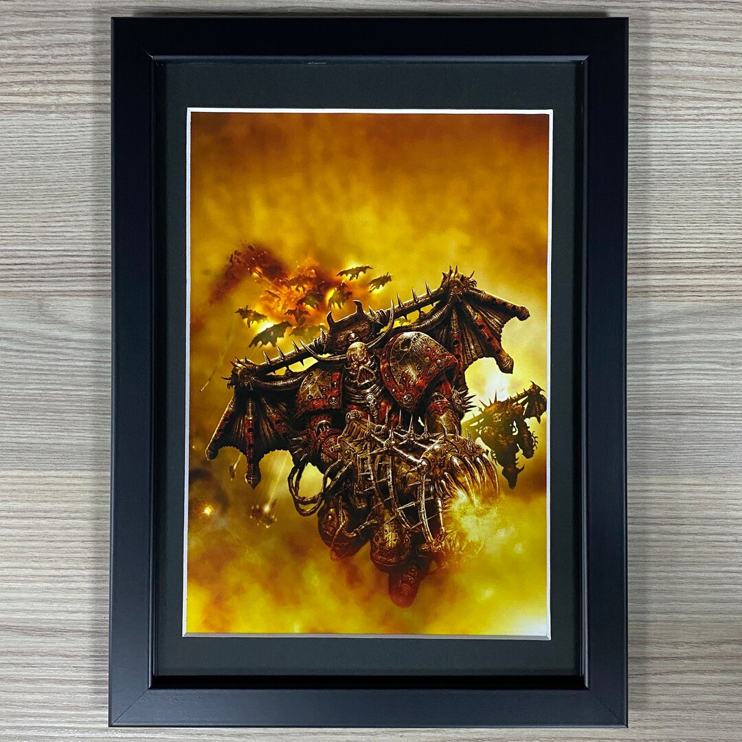 Chaos Raptor Framed Art Heretic Space Marines Renegade 40K Games ...