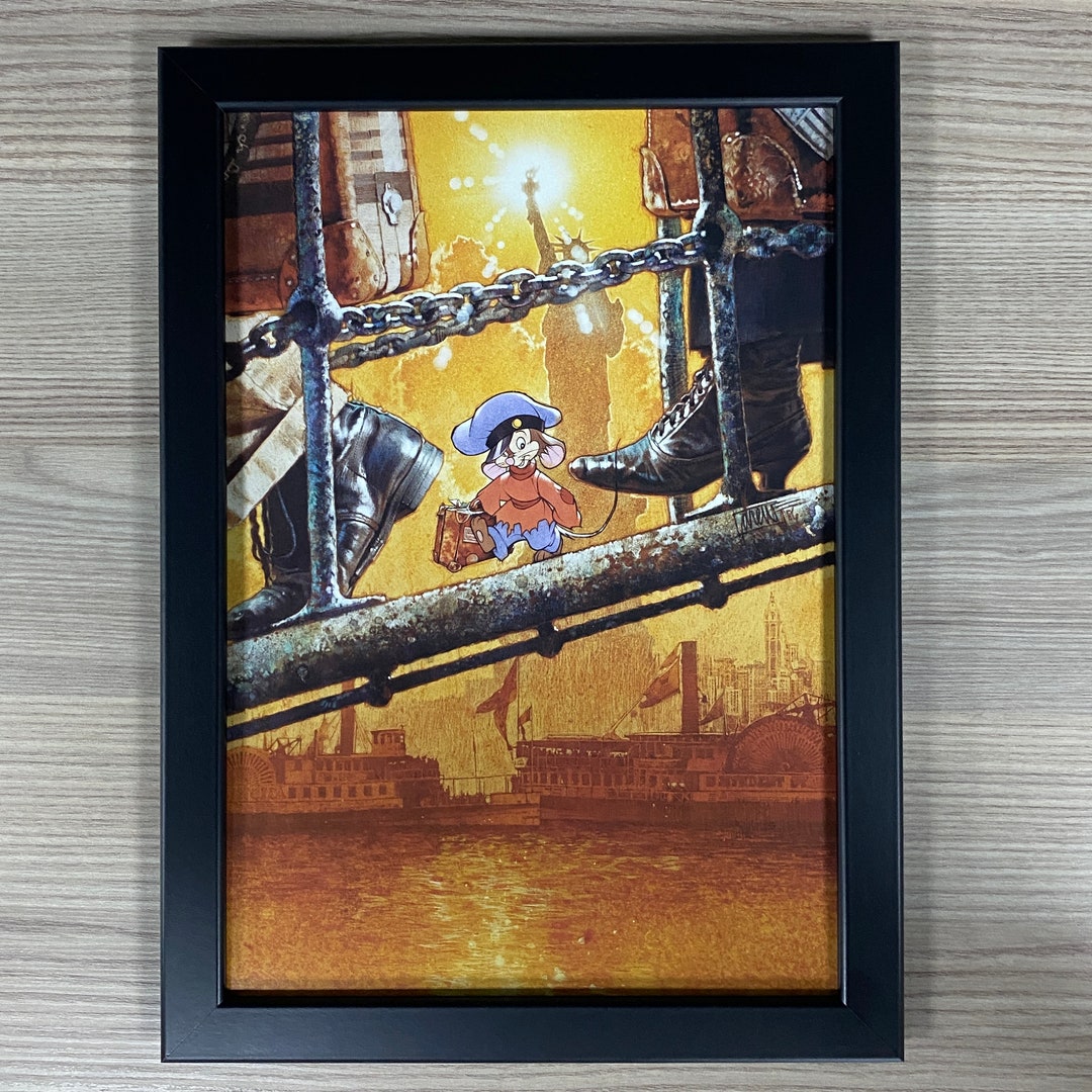An American Tale Framed Movie Art. Fievel Don Bluth, Drew Struzan ...