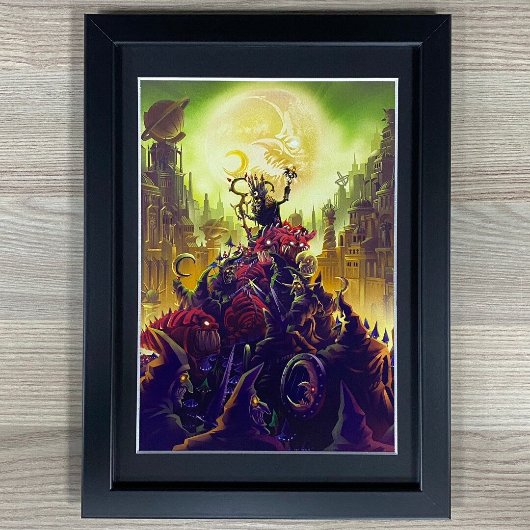 Gloomspite Gitz Framed Art Orcs & Goblins Squig Fanatics Night Goblins ...