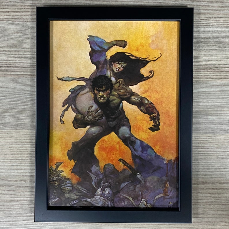 Frank Frazetta Framed Art the Mucker Pulp Sci-fi Fantasy - Etsy