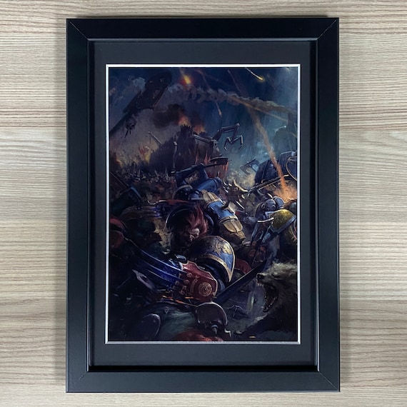 Space Wolves Framed Art Space Marines Adeptus Astartes Wolf | Etsy