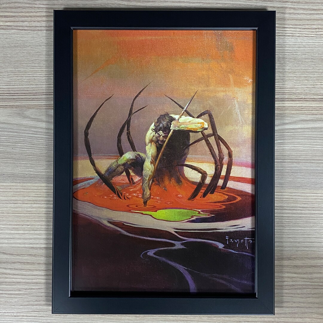 Frank Frazetta Framed Art Spider-man Night Walk Pulp Sci-fi Fantasy ...