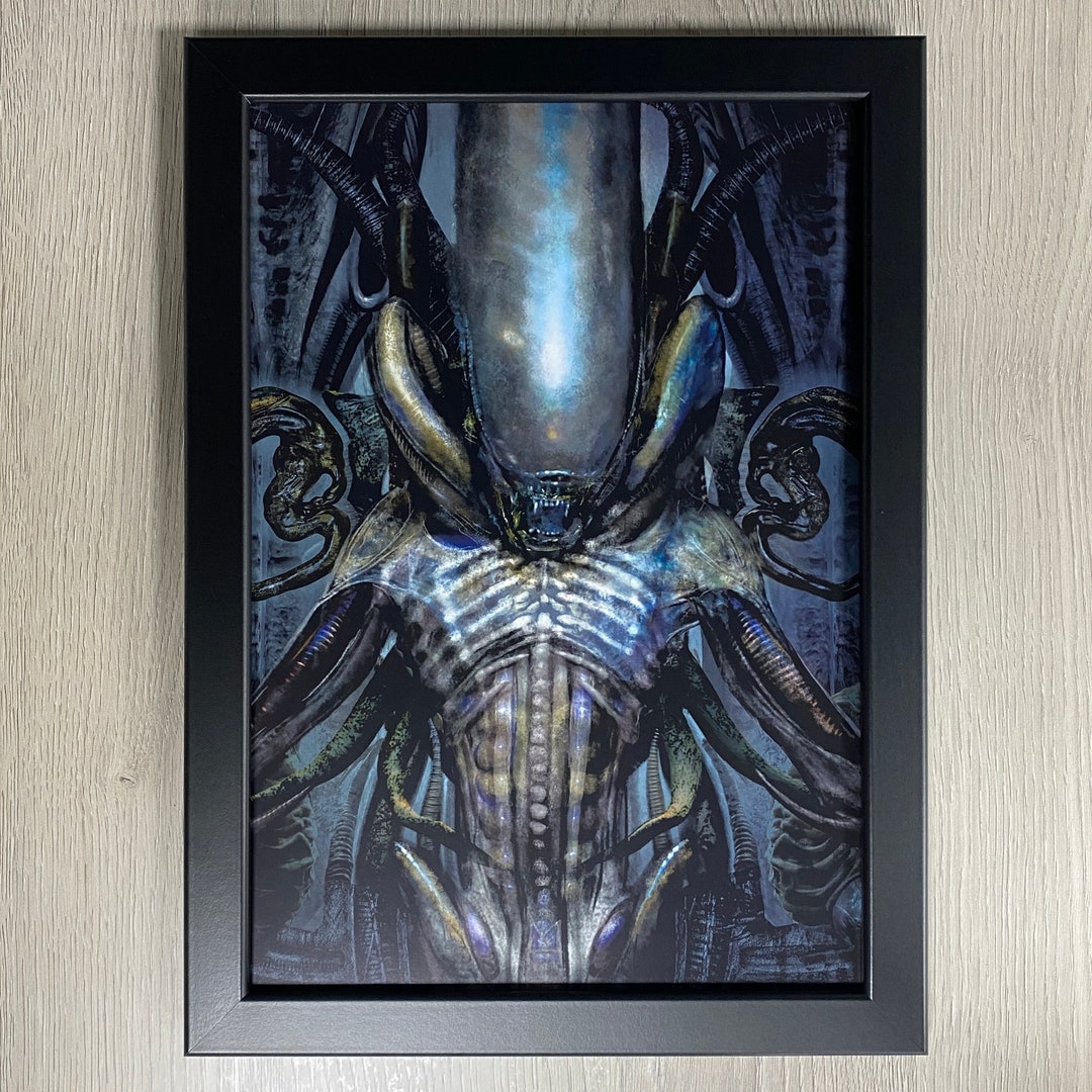 Framed Alien, Movie Art. 1979 Science Fiction Horror Film, Starring ...