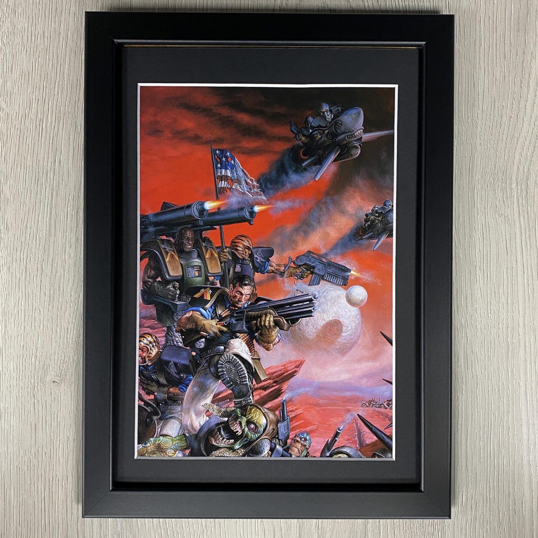 Framed Paul Bonner Capitol, Pride and Profit Art. Mutant Chronicles ...