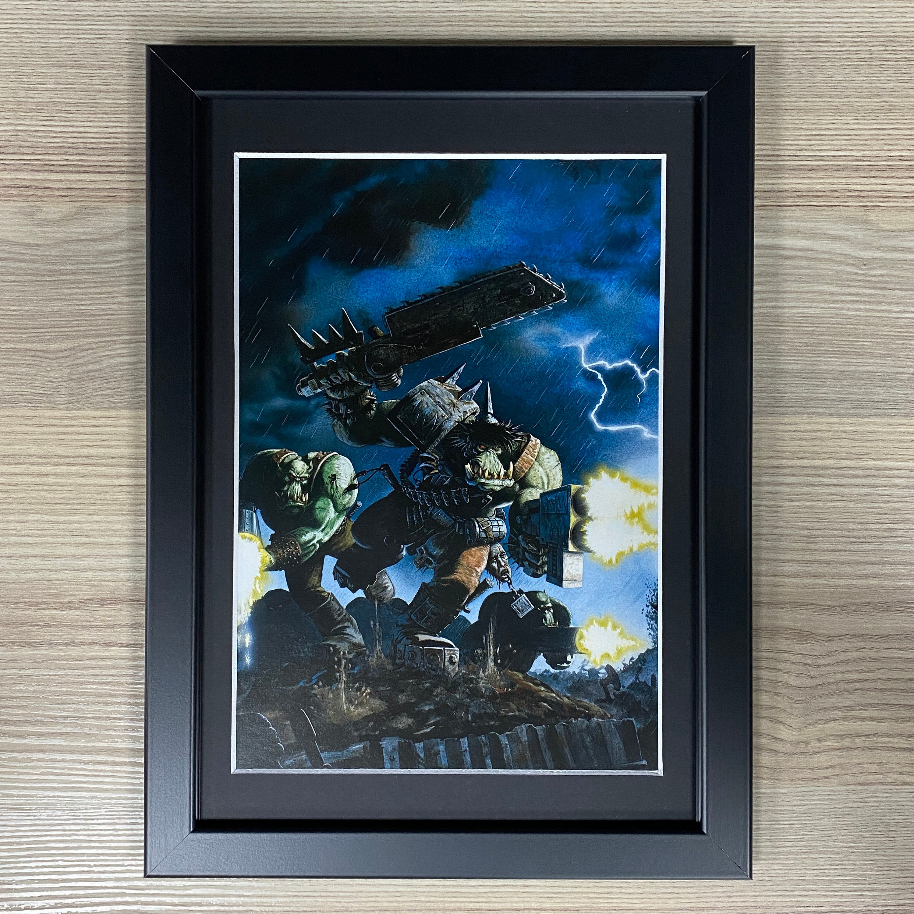 Orks Codex Cover Framed Art Armageddon Waaagh Boyz Ork Games | Etsy