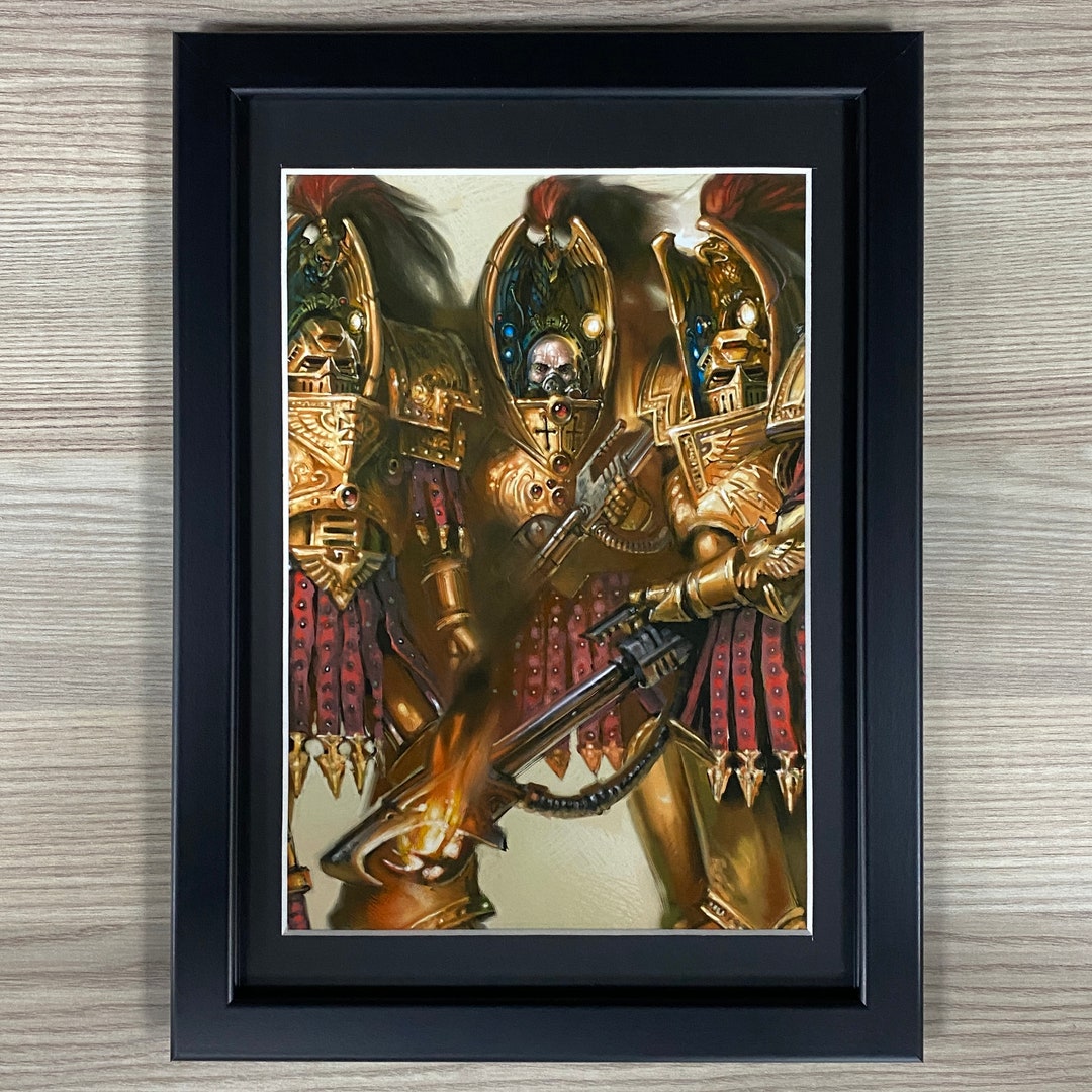 Aquila Assault Terminators Framed Art Legio Adeptus Astartes Custodians ...