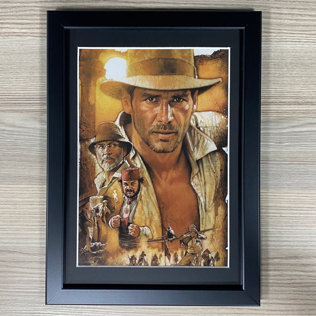 Indiana Jones and the Last Crusade Framed Art Drew Struzan Harrison ...