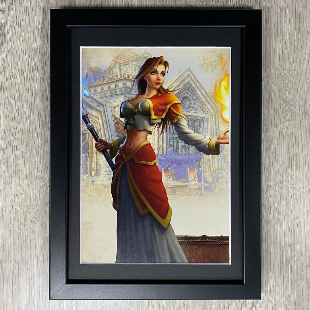 World of Warcraft Framed Art Human Mage Priest Blizzard Entertainment ...