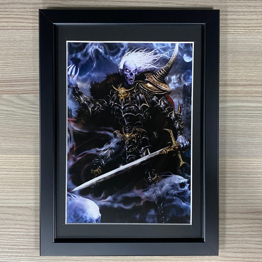 Vlad Von Carstein Framed Art Vampire Counts Clint Langley Age of Legend ...