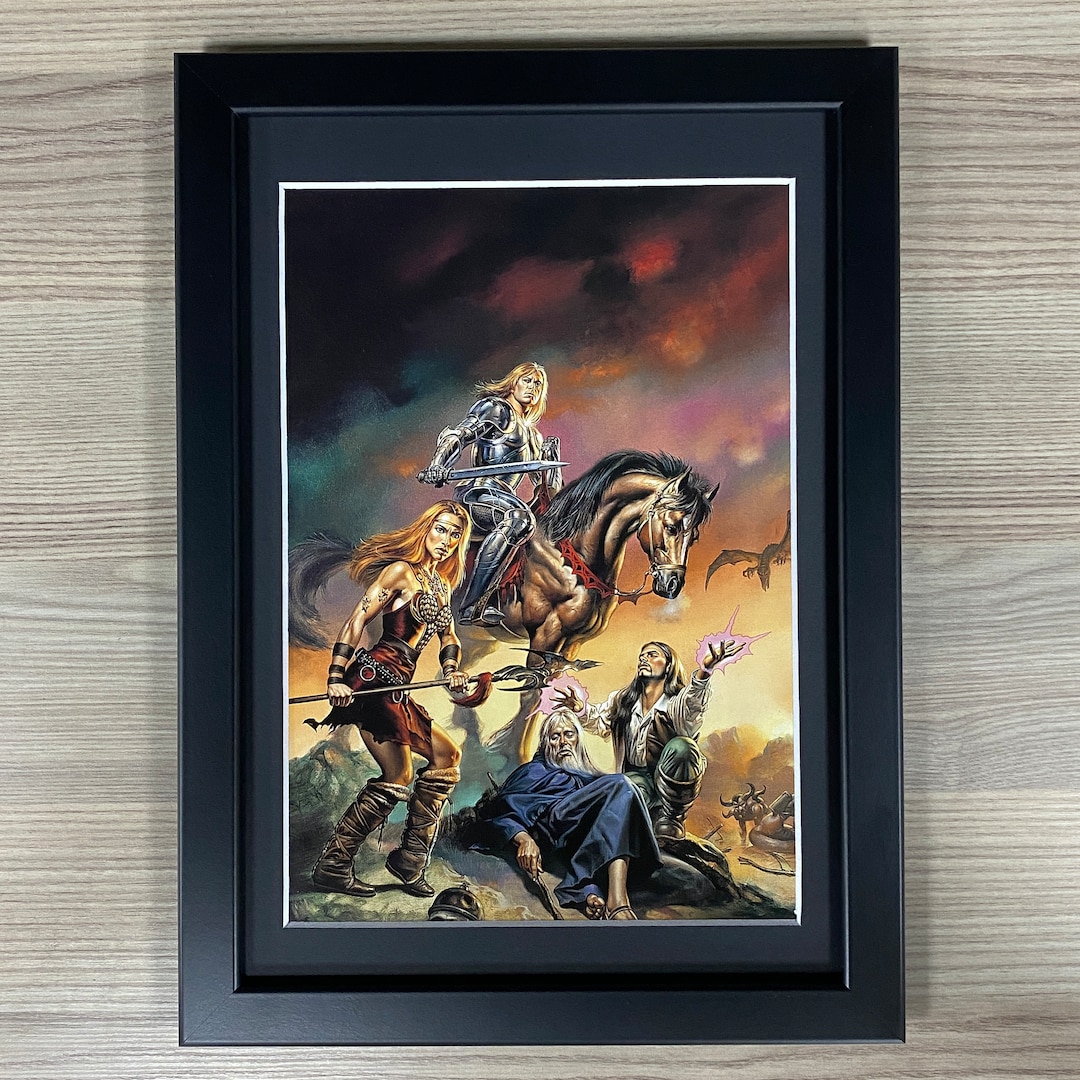 Boris Vallejo Framed Art Myth and Magic Barbarian Bodybuilder Muscular ...