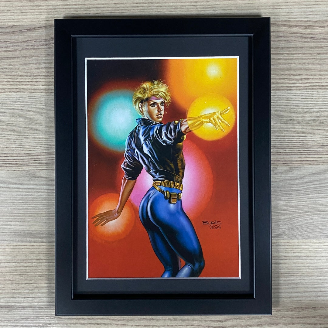 Boris Vallejo Framed Art. Dazzler, Alison Blaire, X-men, Marvel, 1994 ...