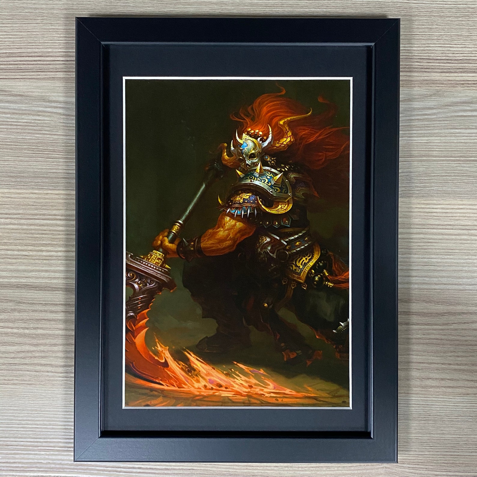Demon Framed Art Comic Book Pulp Sci-Fi Fantasy Barbarian | Etsy