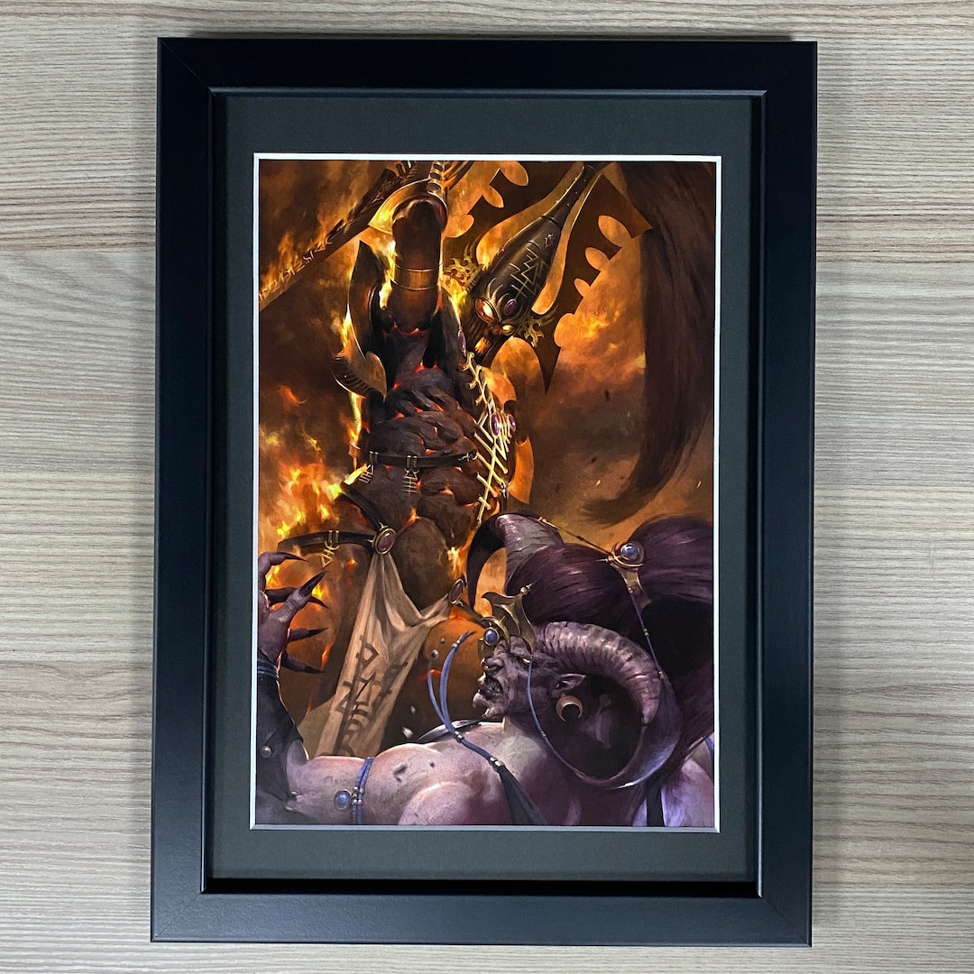 Aeldari Avatar of Khaine Framed Art Slaanesh Greater Daemon - Etsy