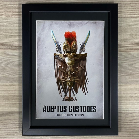 Adeptus Custodes Crest Framed Art Adeptus Astartes Custodians - Etsy