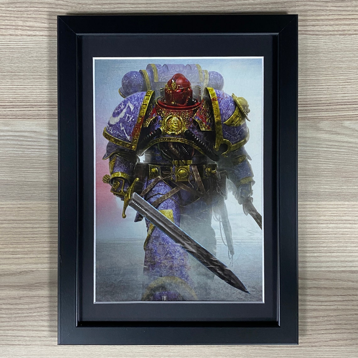 Ultramarines Sergeant Aeonid Thiel Framed Art Adeptus Astartes | Etsy