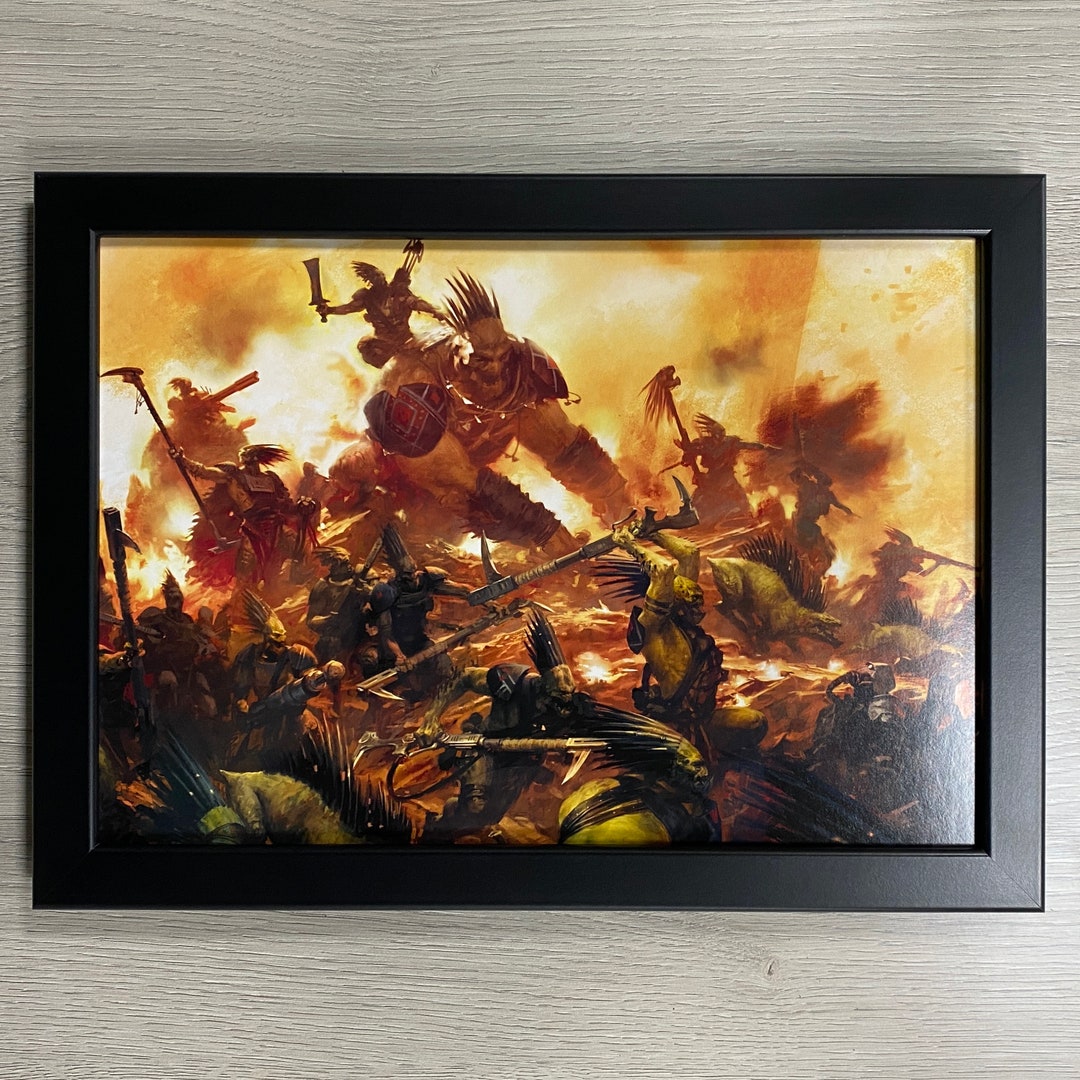 Tau Kroot Framed Art Carnivore Krootox Rider Tau Empire T'au Xenos ...